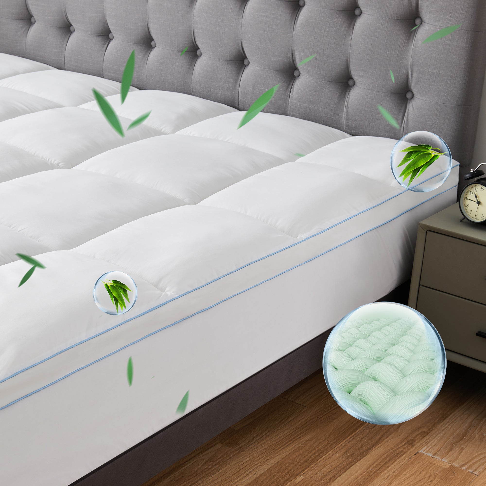 LINENOVA Luxury Bamboo Mattress Topper Thickness 5cm All Size