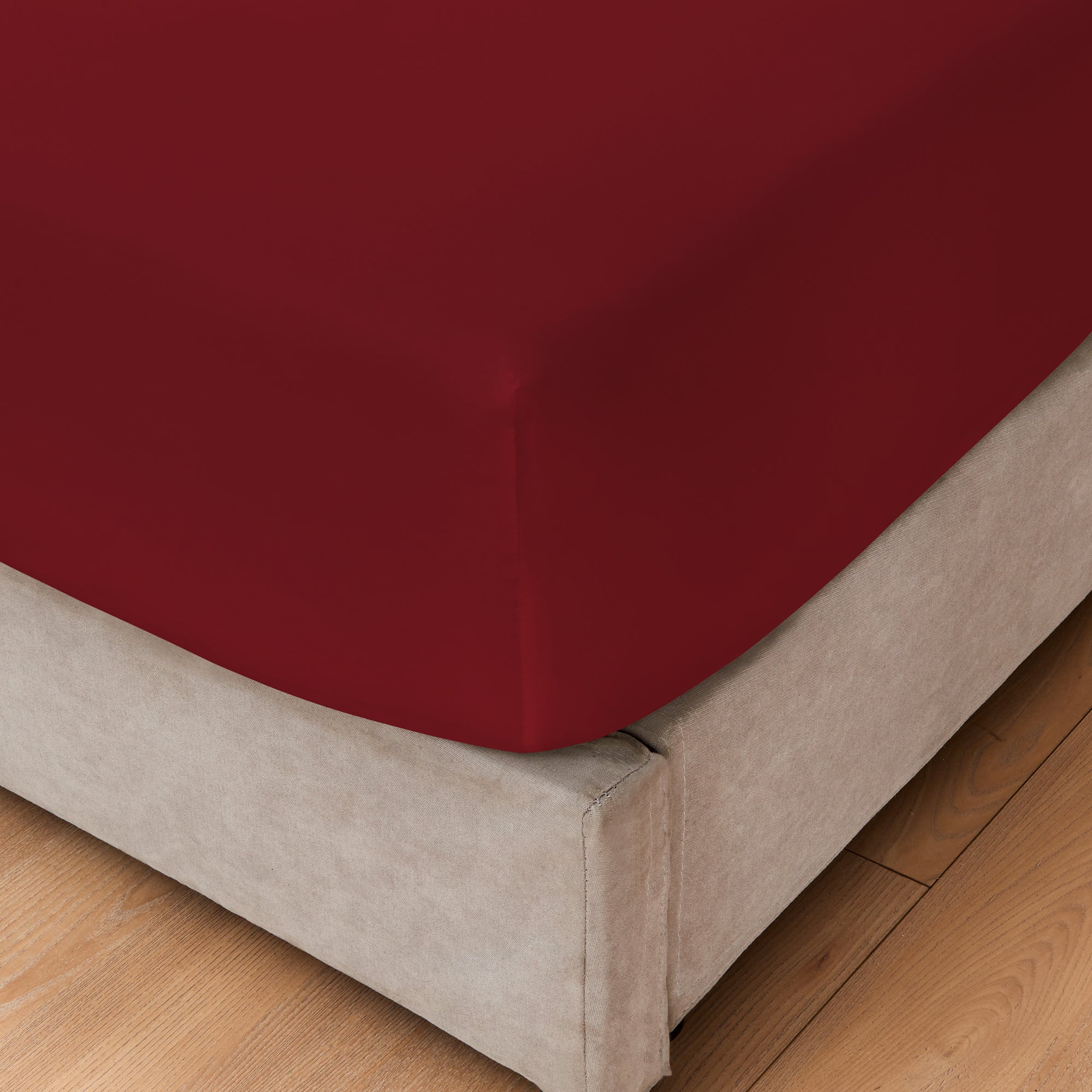 LINENOVA Microfibre Solid Color Fitted Sheet 10 colors 1 Pcs